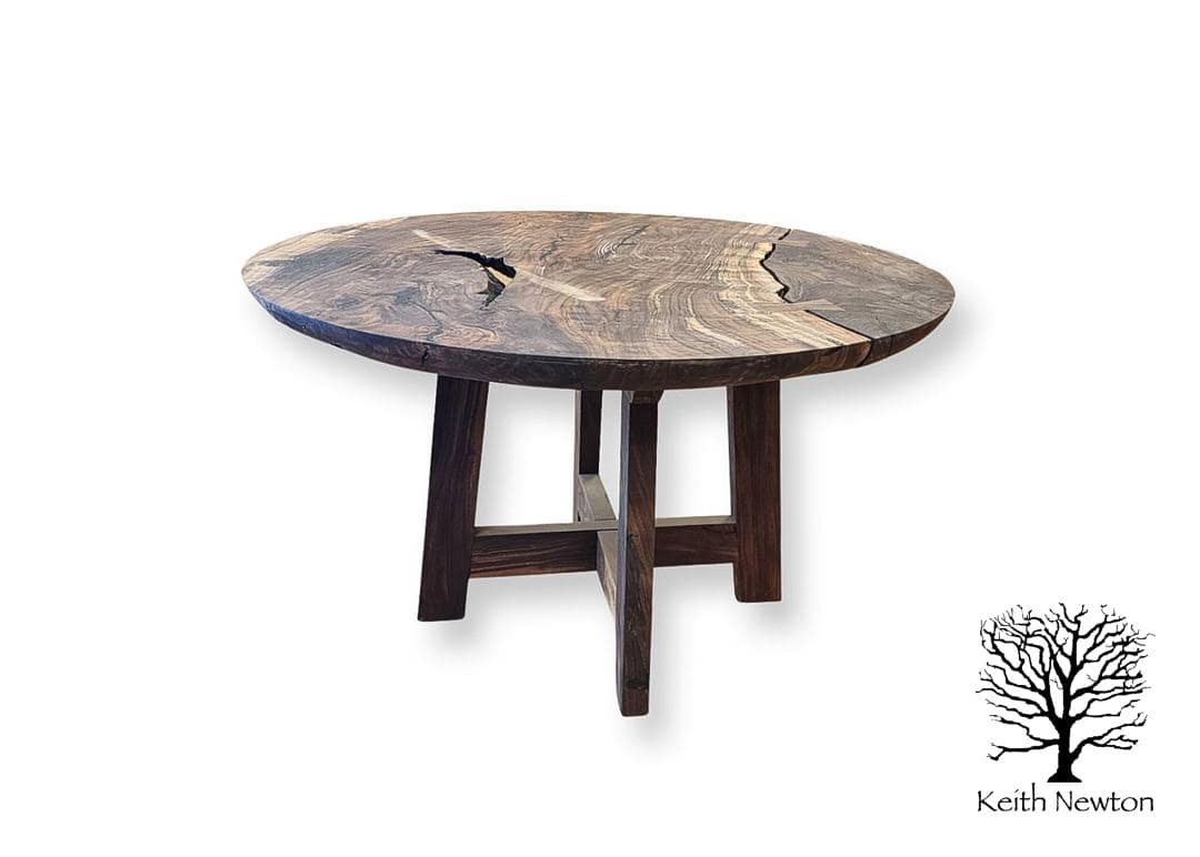 Black Walnut Table and Base - Keith Newton